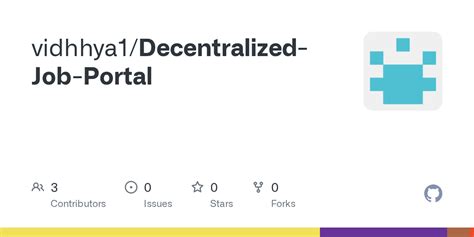 Github Vidhhya1decentralized Job Portal