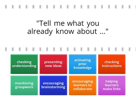 Workshop 3 Language In The Clil Classroom Find The Match