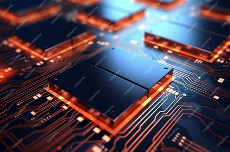 Premium Photo Circuitry Background With Electrical Components