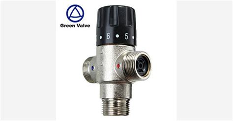 3 Way Brass Water Heater Thermostatic Mixing Valve Solar Water Heater