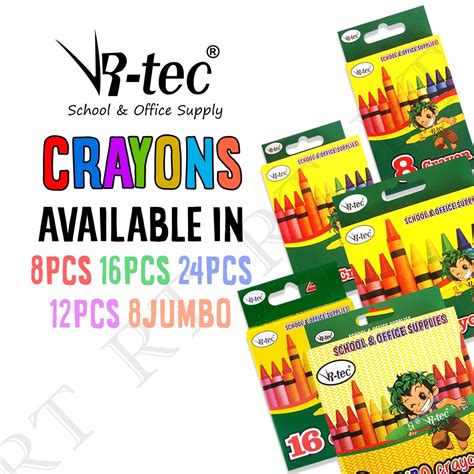 Rtec Crayon Multi Colored Crayons Art Coloring Set Crayons Oil Pastels