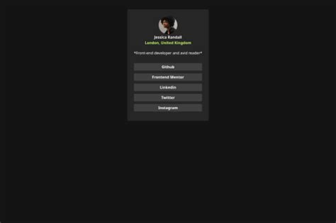 Social Profile Links With React And Tailwind Css Coding Challenge Solution Frontend Mentor