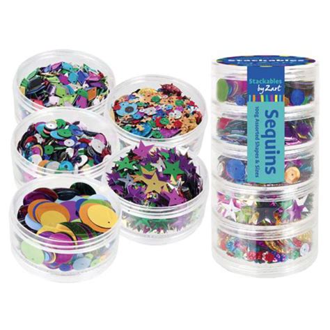 Sequins Asst 100g Stackable Impact