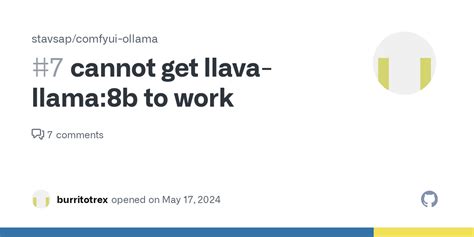 cannot get llava llama 8b to work · issue 7 · stavsap comfyui ollama