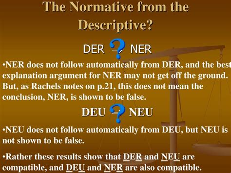 Ppt The Normative From The Descriptive Powerpoint Presentation Free