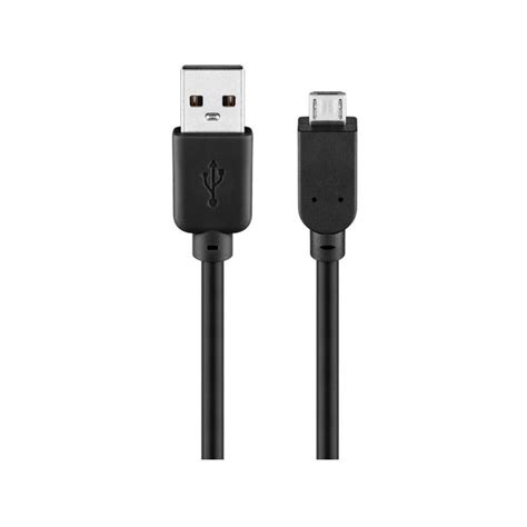 Goobay Usb A To Micro Usb Charge And Sync Cable 5m Black Big W