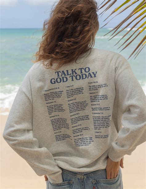 Talk To God Unisex Crewneck Christian Apparel Elevated Faith