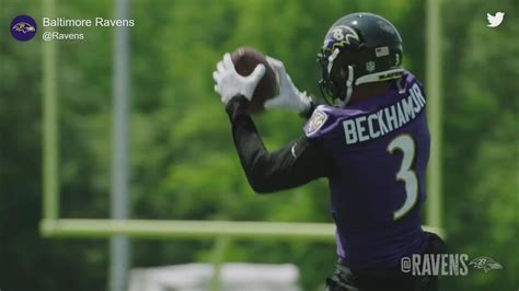 First Look Obj Catches Passes From Lamar Jackson At Ravens Minicamp