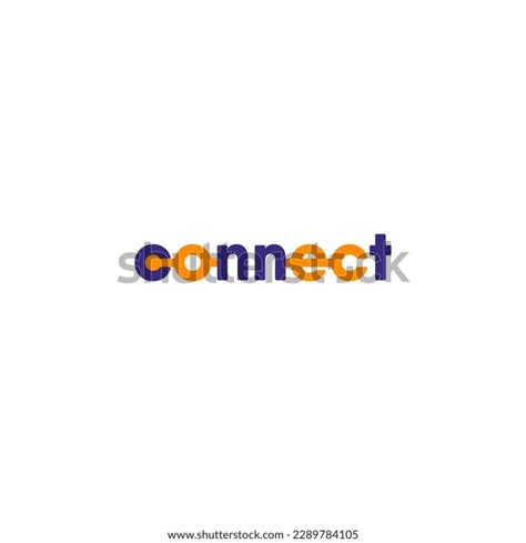 Connect Logo Typography Simple Style Stock Vector Royalty Free