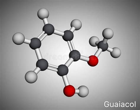 Guaiacol Molecule Stock Illustrations 43 Guaiacol Molecule Stock