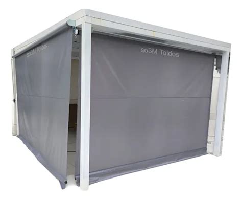 Kit Manivela Lona Para Toldo Cortina Mola Tubos Divididos Parcelamento Sem Juros