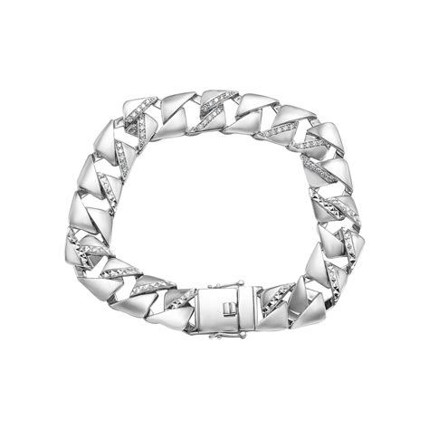 Lắc Tay Kim Cương Vàng Trắng 14k Pnj Dd00w000589