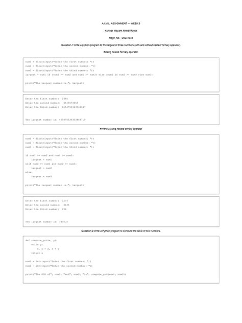Python Programs For Basic Algorithms Pdf Elementary Mathematics