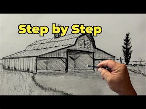 Barn Drawing Realistic