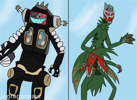 Valentino And Vox As King Joe Black And Doragoris By Indragonsaur On