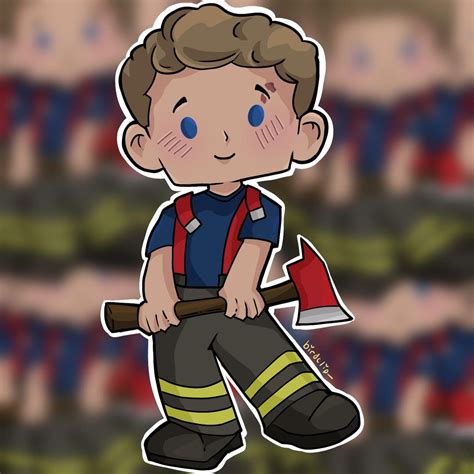 9 1 1 Evan Buck Buckley Chibi Sticker Etsy