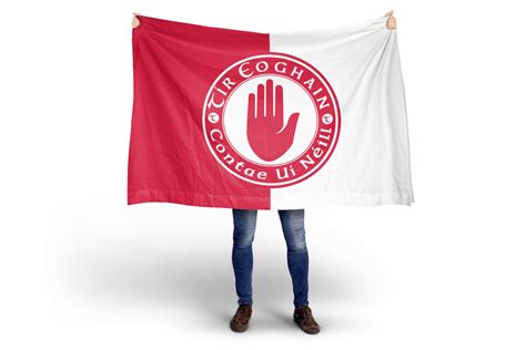 Tyrone Gaa Crest Flag Flags Ireland Prospect Design