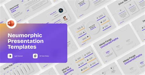 Neumorphic Powerpoint Template Incl Neumorphic And Glassmorphism Envato