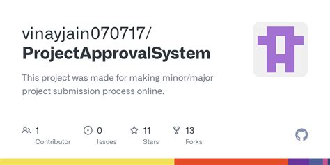 Github Vinayjain070717projectapprovalsystem This Project Was Made