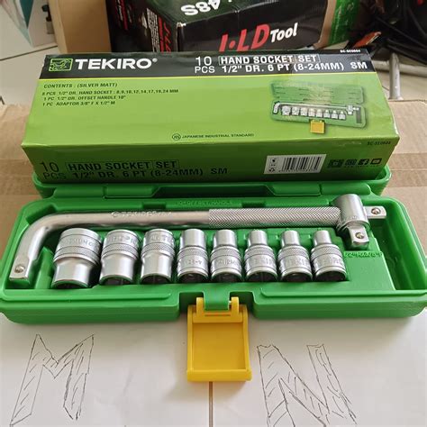 Kunci Shock Set Tekiro 24 Pcs Full Set 8 32 Mm Tool Box Besar Rachet