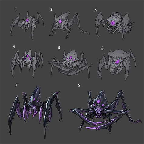 Voidling Concept Artwork League Of Legends Art Gallery Bosquejos De