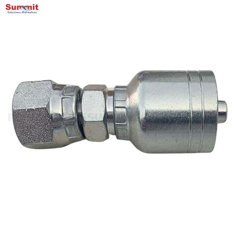 Conector Jic 37° Hembra 1 4 X 1 4 Recto Crimpable 1 Pieza Sae 100r1