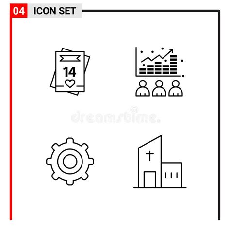 4 General Icons For Website Design Print And Mobile Apps 4 Outline