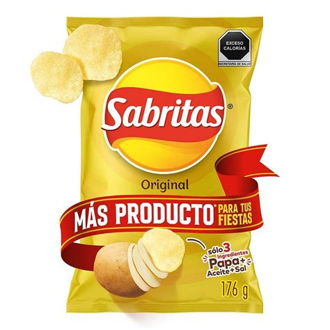 Papas Fritas Sabritas Original 176 G Bodega Aurrera Despensa A Tu Casa