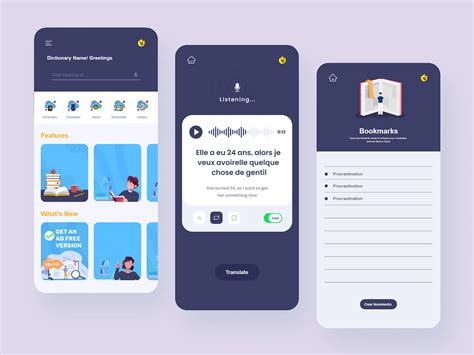 Dictionary App Design On Behance
