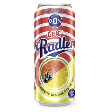 Bere Cu Arome Ciuc Radler Pepene Si Coacaze Negre Bax 05l X 24 Doze
