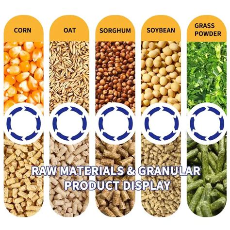 500 Kgh Pellet Feed Production Plant High Efficiency