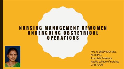 Nursing Management For Obstetrical Procedures Pptx