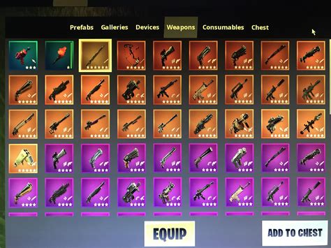All Fortnite Weapons