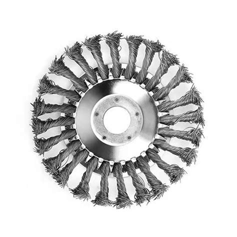 15cm Diameter Wire Wheel Brush Trimmer Replacement Grass Weeding Lawn