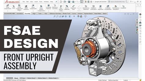 Fsae Design 2 Front Upright Assembly Youtube