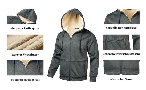 Igeekwell Casual Herren Sweatshirt Kapuzenpullover Mit Reißverschluss