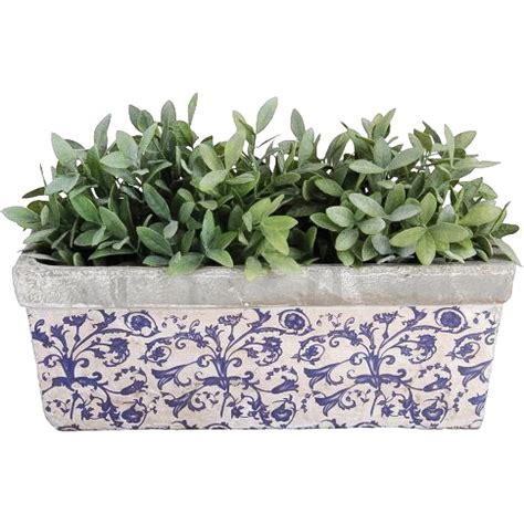 Fallen Fruits Rectangular Ceramic Planter Box 396 X 153cm Homebase