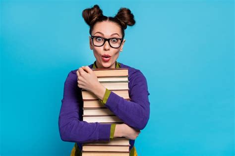 Premium Photo Close Up Portrait Of Her She Nice Attractive Pretty Genius Brainy Amazed