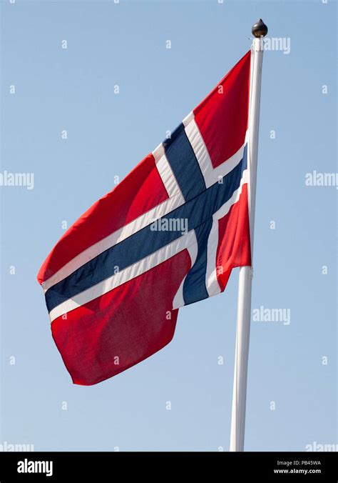 Red White And Blue Flags With Cross