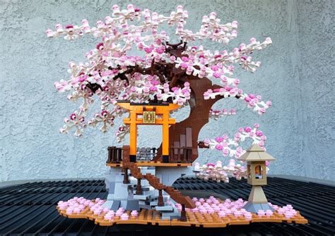 Review Newrice Sakura Tree Inari Shrine Lego Yuenx
