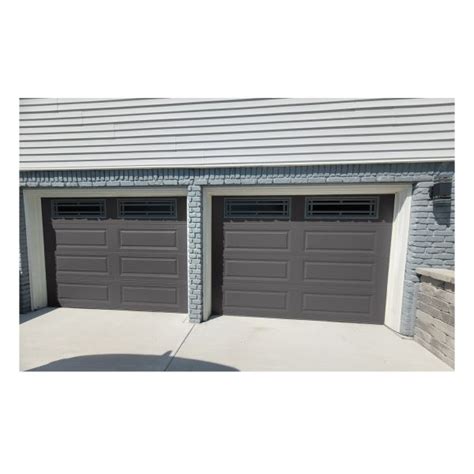 Chi Timeless Raised Panel Insulated Modern Garage Doors With Glass In
