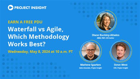 Waterfall Vs Agile Which Project Management Methodology Works Best Project Insight Webinar