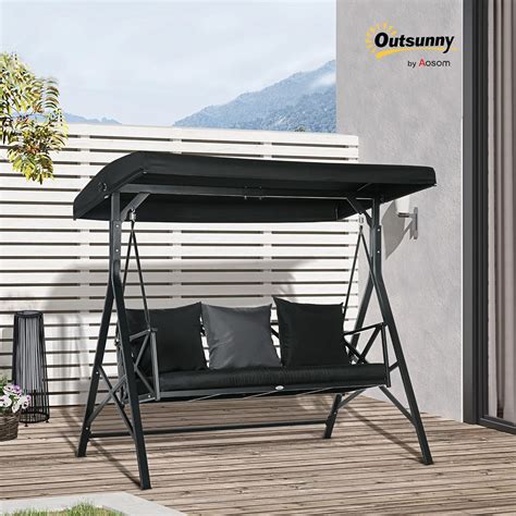 Outsunny 三人座戶外鞦韆椅使用手冊