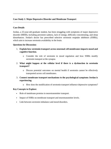 Unit Iv Case Study Pdf Myelin Neuron