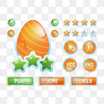 Interface Elements Vector PNG Images Vector Game Template Gui Kit Interface Log In Page