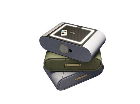 Juno Intelligent Design Rotatable With Bluetooth Speaker Bedside Table Multi Colorbluegreen