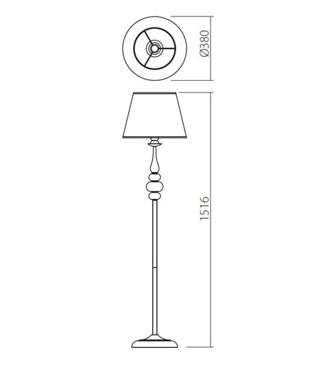 Stāvlampa Elizee White Iel F1 01 01