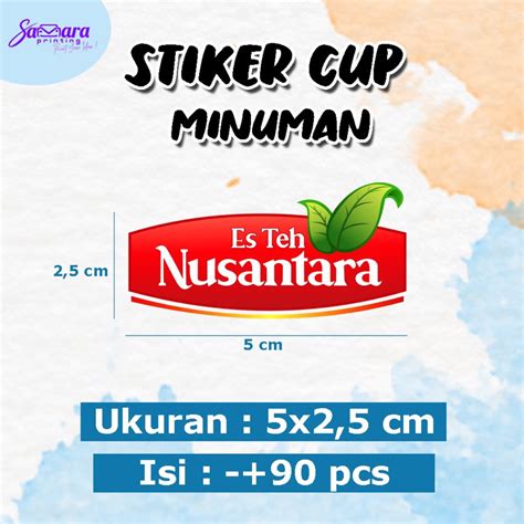 Jual Stiker Es Teh Shopee Indonesia
