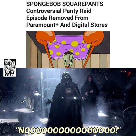 Nooooo Spongebob Panty Raid Controversy Know Your Meme