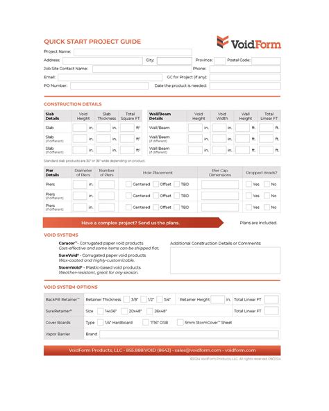 Stormvoid Systems Specifications Thank You For Downloading Voidform